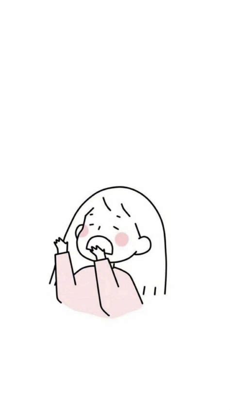 可爱的简笔画女生头像