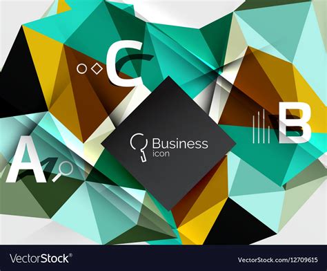 Polygonal Triangle Abstract Background Royalty Free Vector
