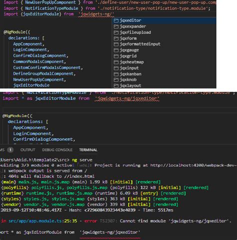 Jquery How To Add Jqxeditormodule In Angular 8 Stack Overflow
