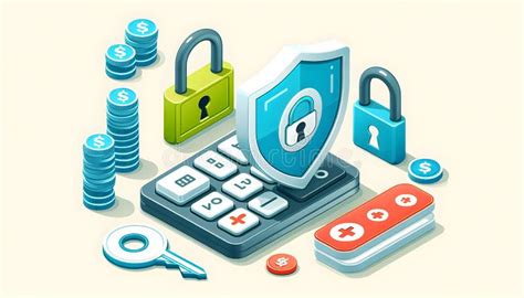 3d Flat As Security Token Icon With A Key And Shield Concept As Vector