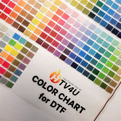 Pantone Color Chart 22 X 60 For Dtf Custom Transfers Heat Transfer Vinyl 4u