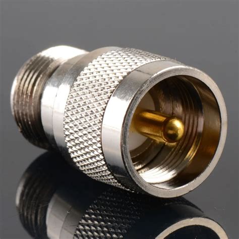 1Pc Adapter PL259 UHF Plug Male To N Female Jack RF Connector Straight 50 Ohm Nickel Plating In