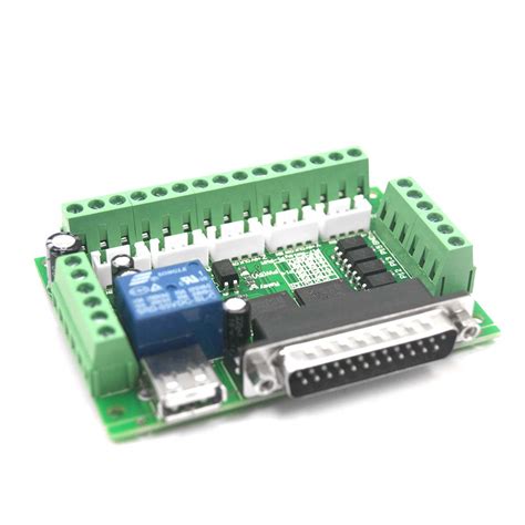 5 Axis Cnc Breakout Board For Stepper Driver Controller Mach3 For Arduino