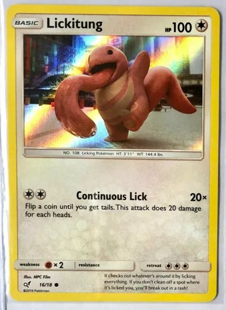 Pokemon Card Holo Lickitung 16 18 No 108 Licking Pokemon Tcg Ccg £4 49