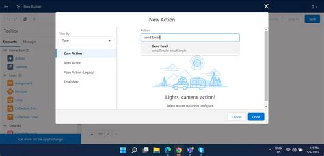 email alert through flow element salesforce guide shivam