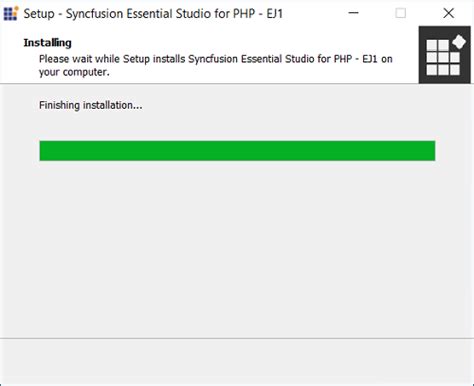 Installing Syncfusion Php Installer Syncfusion