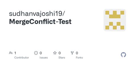 GitHub Sudhanvajoshi MergeConflict Test