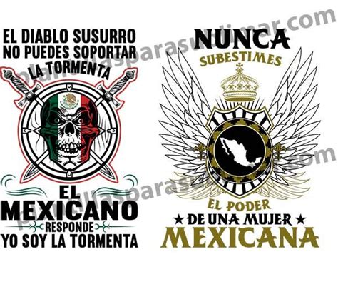 Leyendas Vectores Mexico Playeras Plantillas Para Sublimar