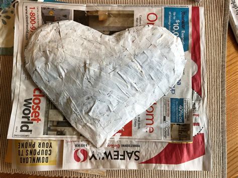 Paper Mache Hearts 10 Steps With Pictures Instructables