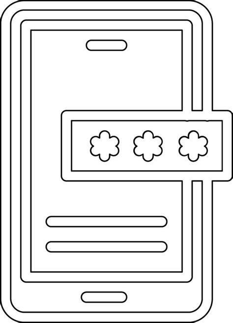 Mobile Password Vector Icon 37300375 Vector Art At Vecteezy