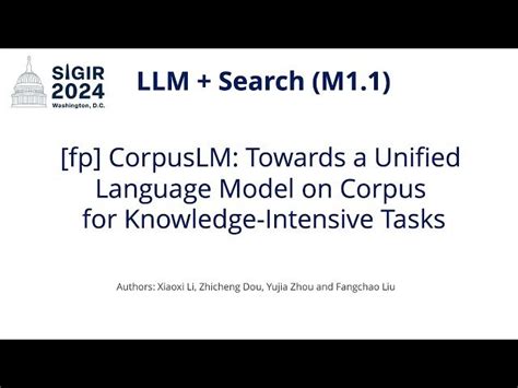 Free Video Corpuslm Towards A Unified Language Model On Corpus For