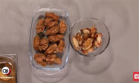 Alitas Al Horno Y Fritas En Salsa Honey Mustard Barbacoa Y Gochujang