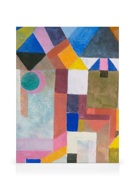 Paul Klee Colorful Architecture Canvas Print