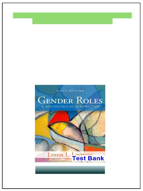 Gender Roles A Sociological Perspective 6th Edition Lindsey Test Bank