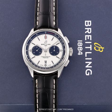 Pre Owned Breitling Premier B01 Chronograph 42mm Ab0118221g1p1