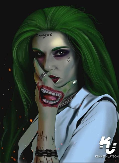 Joker Girl Smoking Cards Art 1080×2160 Wallpaper Artofit