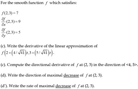 Solved For The Smooth Function F Which Satisfies Chegg