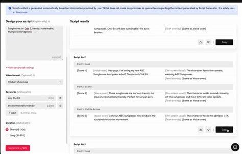 TikTok Reveals AI Script Generator