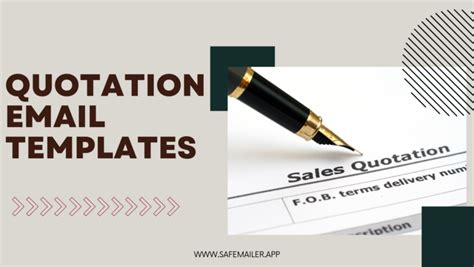 Email Template For Quotation And Best Practices SafeMailer