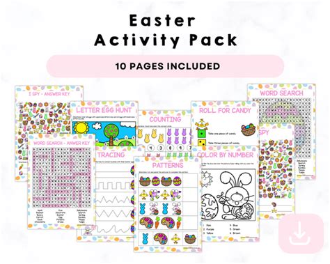Easter Activity Pack Printables Crystalandcomp