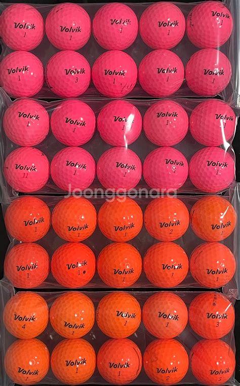볼빅 컬러볼 40개 로스트볼 골프공 골프백 풀세트 중고나라