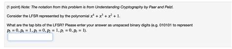 Solved Point Note The Notation From This Problem Is Chegg