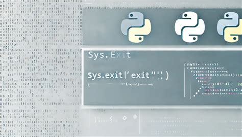 python programme richtig beenden exit sys exit und os exit im