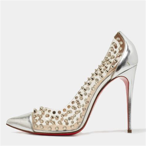 Christian Louboutin Silver Pumps At Betty Dean Blog