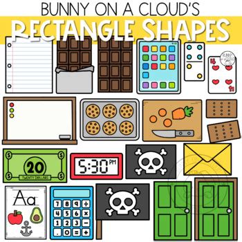 Rectangle Shapes Clipart By Bunny On A Cloud By Bunny On A Cloud