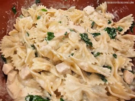 Bowtie Pasta Alfredo And Chicken The Grateful Girl Cooks
