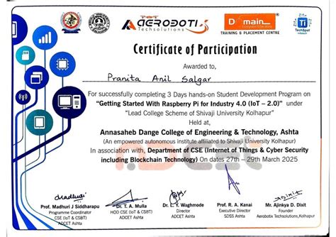 Excited To Share That I Successfully Completed A 3 Day Hands On