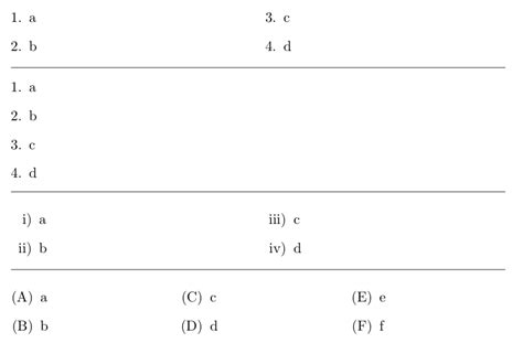 Defining A List Environment With Multiple Optional Arguments Tex