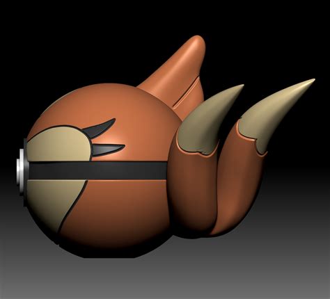 Stl File Pokemon Buizel Floatzel Pokeball 🐉・3d Print Object To Download・cults