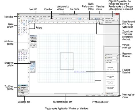 The Vectorworks Workspace