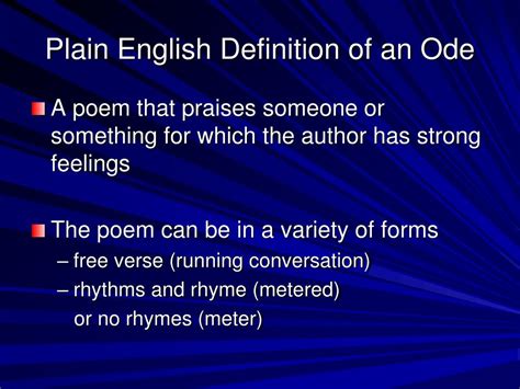 PPT Ode Me Ode My PowerPoint Presentation Free Download ID 5644949