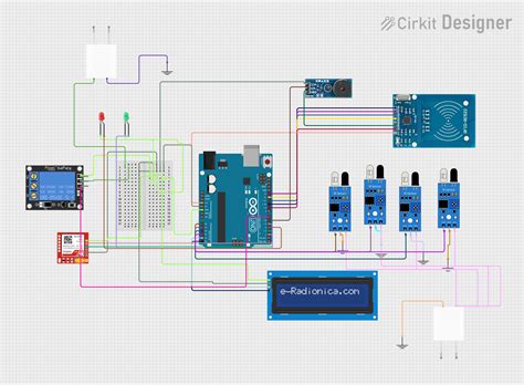 arduino based rfid car parking system with sim800l and ir sensors how