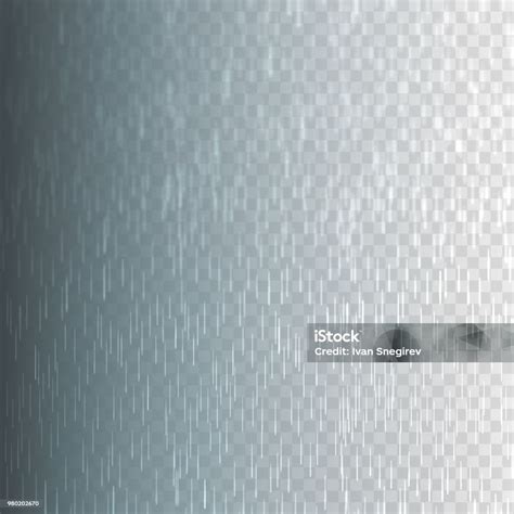 스톡 벡터 일러스트 레이 션 비 강우량 격리 투명 배경에서 비바람 호우 강 우 이슬비 장 마 열대우림 몬 순 물 하락 Eps 10 가을에 대한 스톡 벡터 아트 및 기타