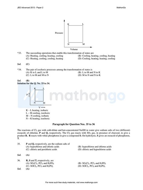 Jee Advanced 2013 Question Paper 2 Mathongo Jee Advanced 2013 Question Paper 2 Mathongo