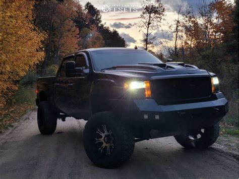 2012 Gmc Sierra 1500 With 20x10 24 American Truxx Steel And 35 12 5r20