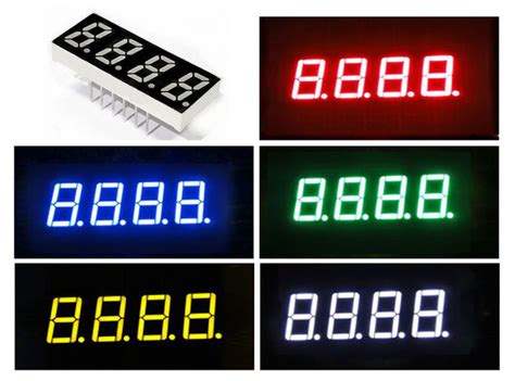 Red Color Four Digit 7 Segment Display 0 56 Inch For Led Indicator