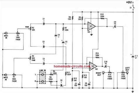 5 Simple Audio Mixer Circuits Explained Homemade Circuit Projects