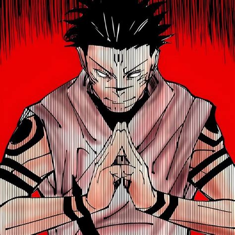 Sukuna Jujutsu Kaisen Manga Colored อาร์ตเวิร์คแฟนตาซี ตัว
