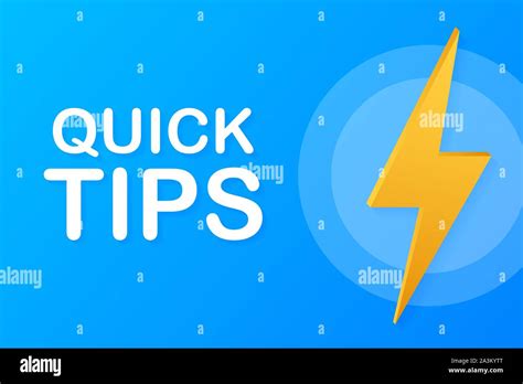 quick tips hint helpful tricks tooltip for website creative banner