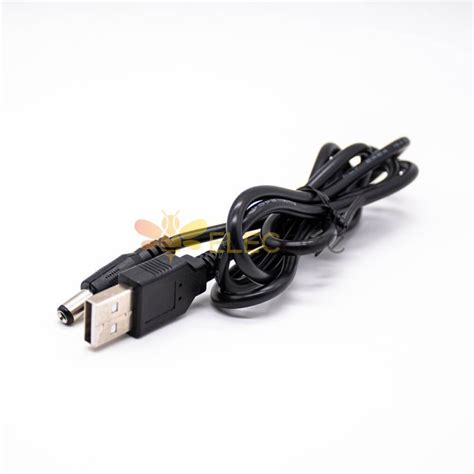 USB A Connector Pinout To DC Male Straight Cable Length 50cm