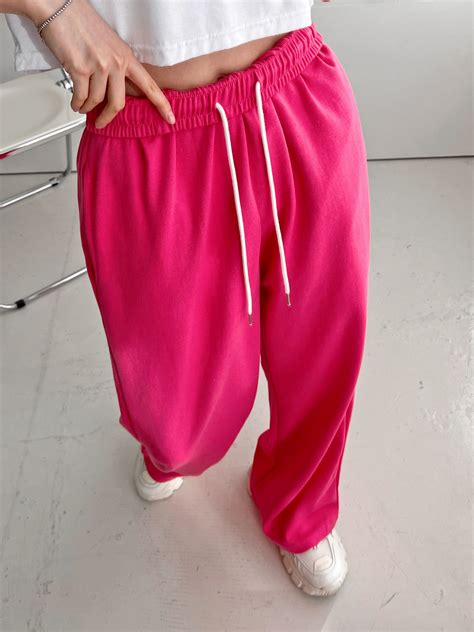 비비드힙팬츠 봄신상 밴딩 와이드 바지 검정 회색 핑크 파랑 초록