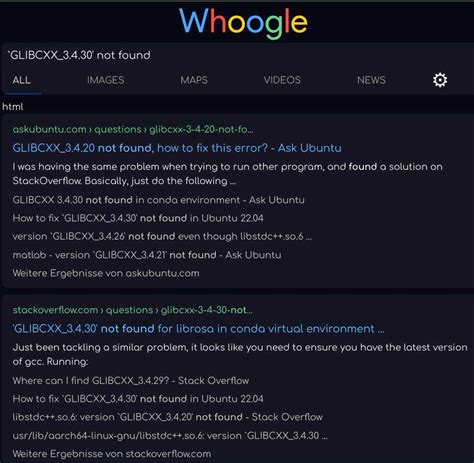 GLIBCXX Not Found Newbies Garuda Linux Forum