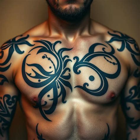 Ultimate Tribal Chest Tattoos For Men Tattoo Designs For Guys