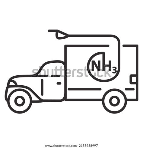 Ammoniac Gas Fuel Cartransport Uses Nh3 Stock Vector Royalty Free