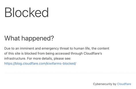 cloudflare blocks kiwi farms messaging board from internet services ntd