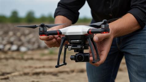 Advanced Drone Technology For Disaster Relief Premium Ai Generated Image